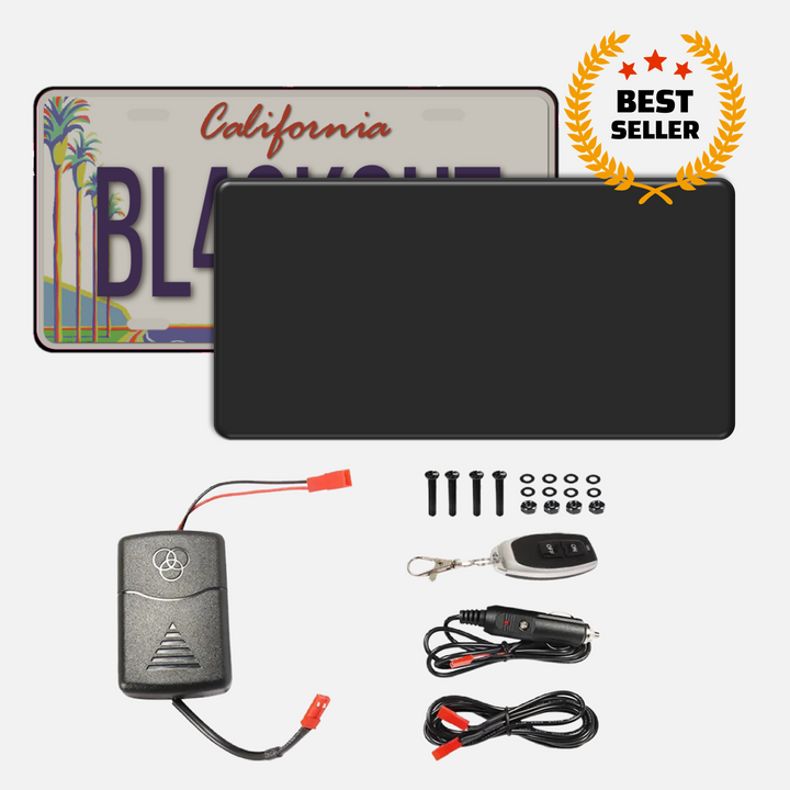 Blackout plate and Vanish plate: License plate covers for all vehicles ...