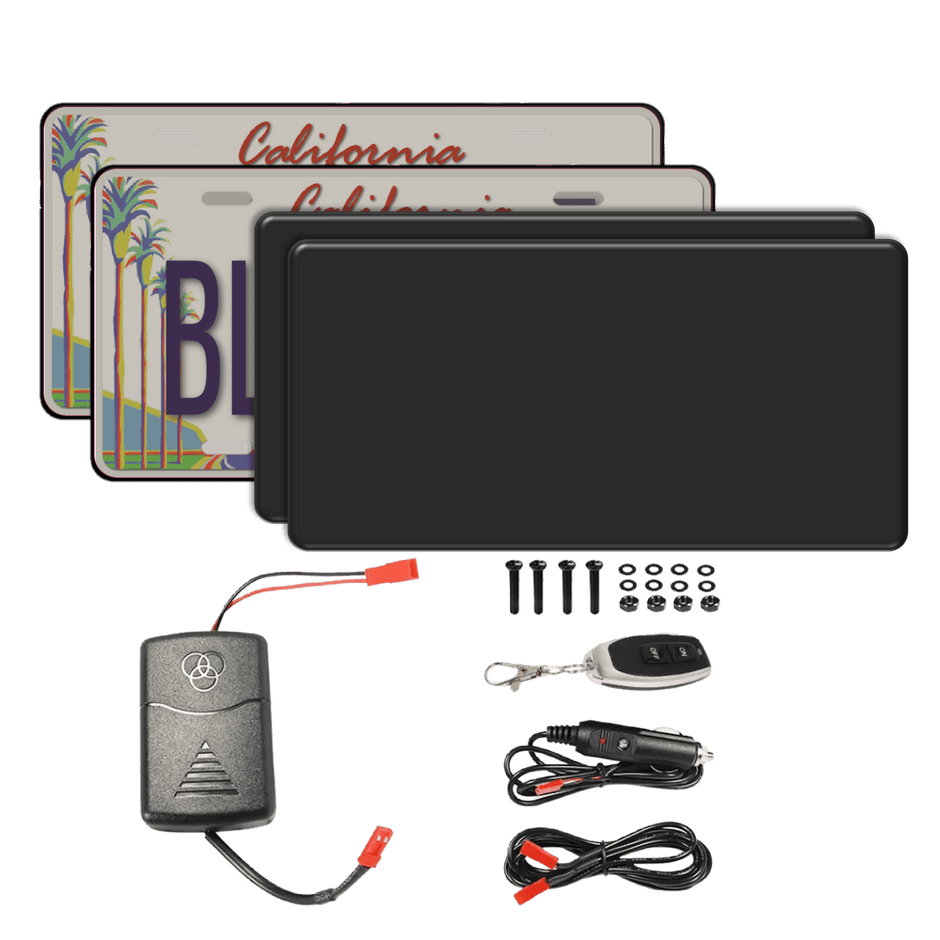 Blackout plate and Vanish plate: License plate covers for all vehicles ...